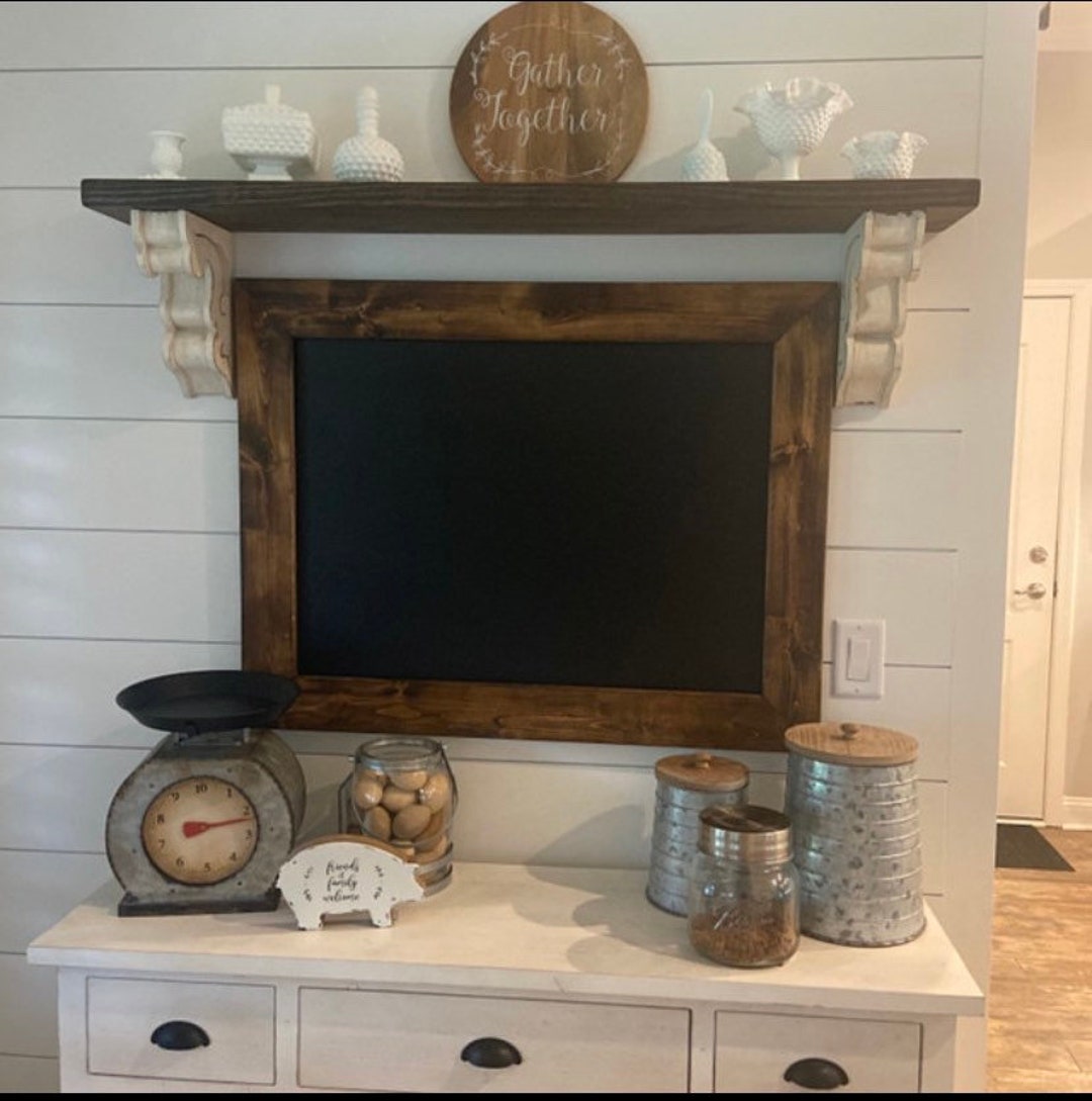 Rustic Wood Framed Chalkboard | Farmhouse Chalkboard | Wedding ...