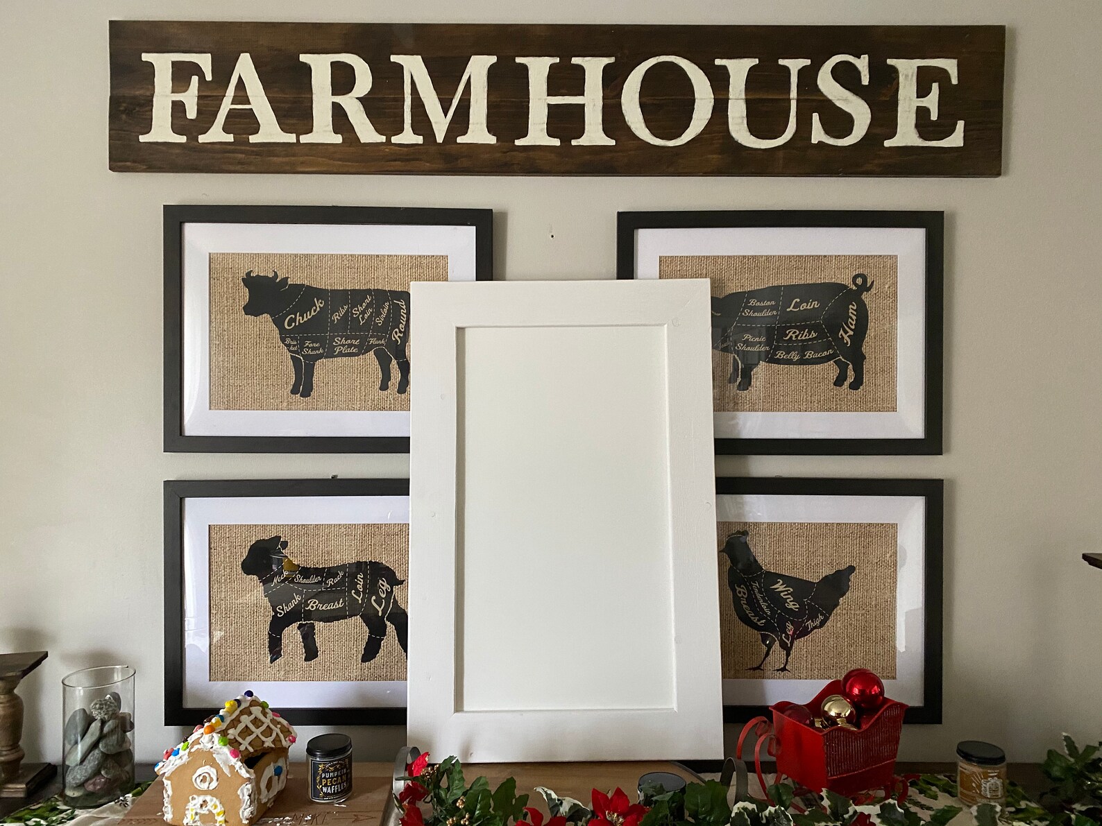 Rustic Wood Framed White Board / Dry Erase Board Craft Room - Etsy