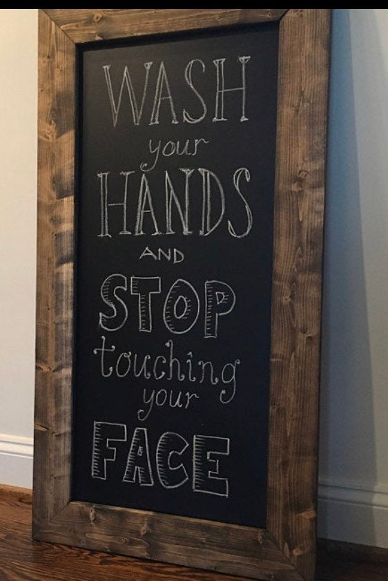 Rustic Wood Framed Chalkboard Farmhouse Chalkboard Wedding - Etsy