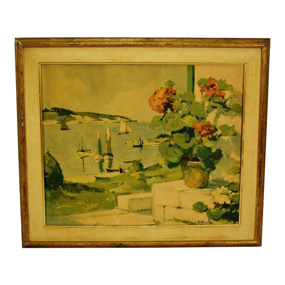 Vintage Framed R. Wintz the Geranium Gouttelette - Etsy