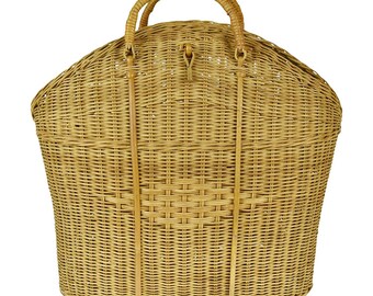 Wicker Tote Basket - Etsy
