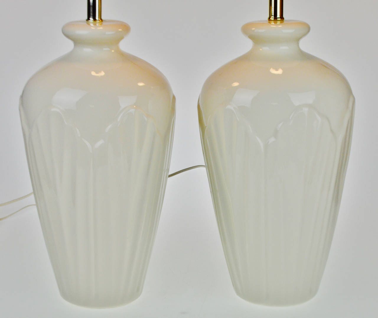 Vintage Large Scale Ceramic Table Lamps A Pair - Etsy