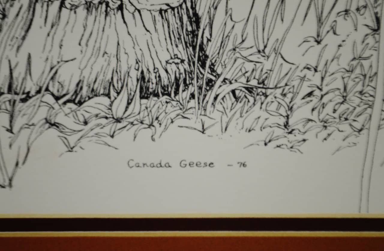 Vintage Framed Steve Leonardi Signed Lithograph Canada Geese - Etsy