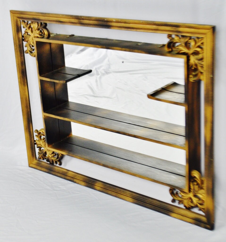 Mid Century Shadow Box Wall Mirror - Etsy