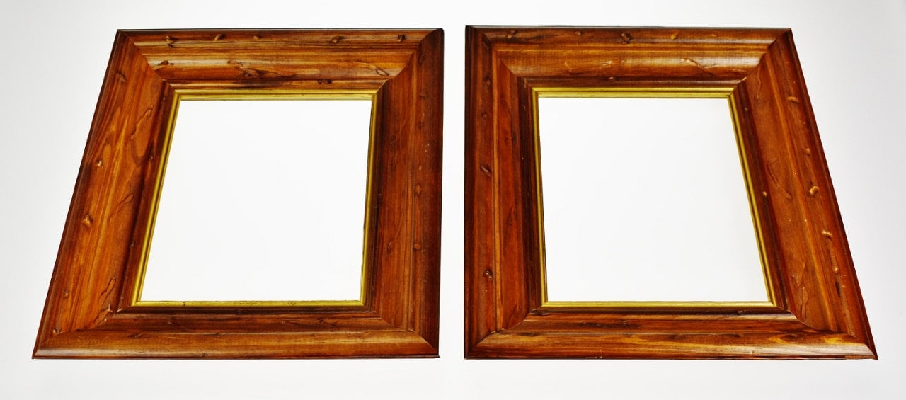 Vintage Wood Picture Frames A Pair | Etsy