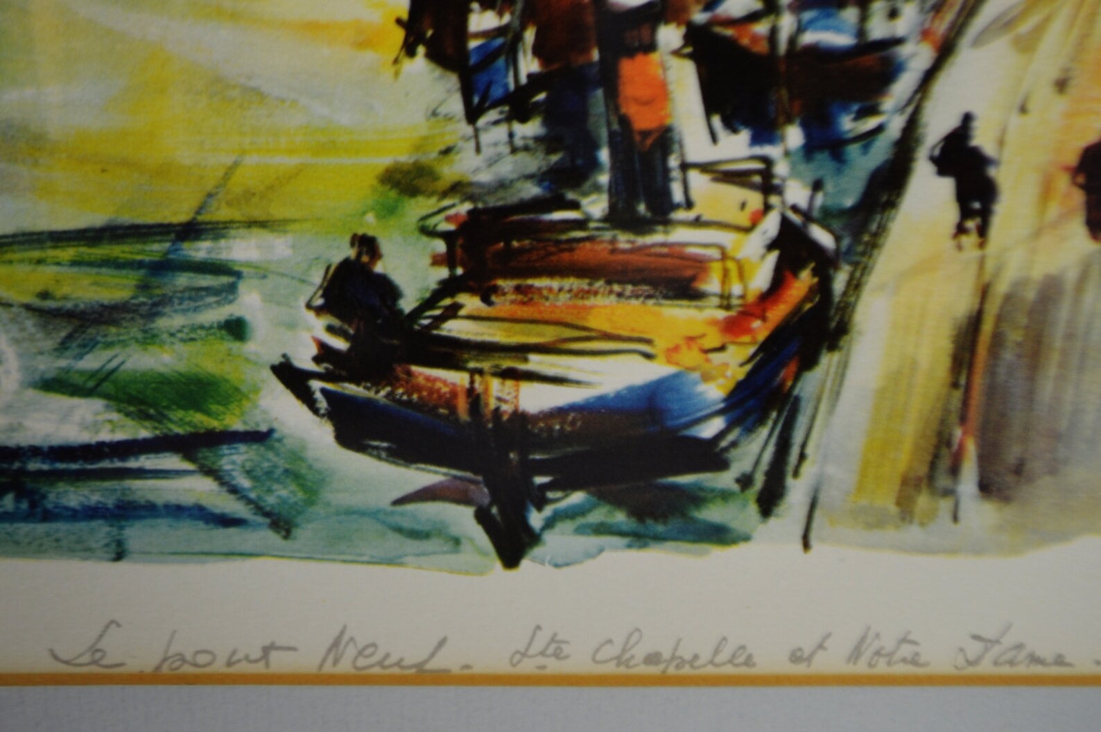 Vintage Framed Marius Girard Paris Notre Dame Watercolor Prints A Pair ...