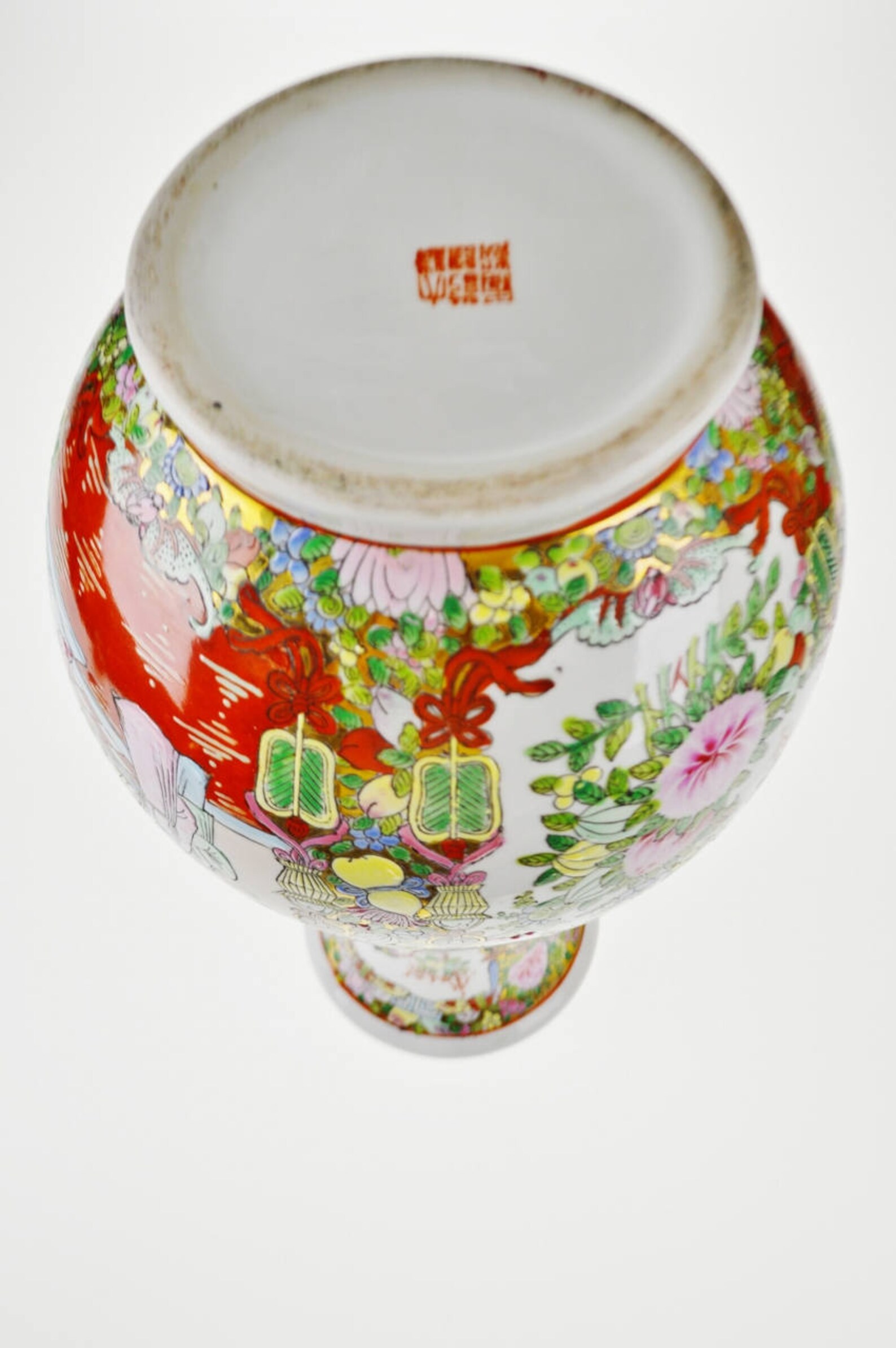 Vintage Hand Painted Japanese Porcelain Vase - Etsy