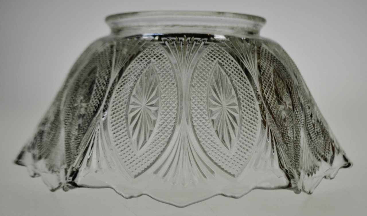 Victorian Style Pressed Glass Gas Light Shade - Etsy