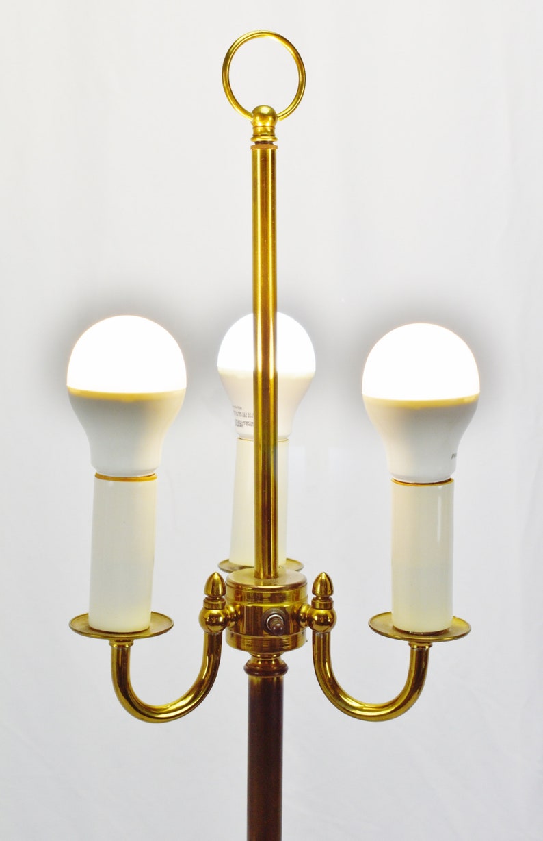 Vintage Brass 3 Arm Candelabra Floor Lamp - Etsy Vintage Brass 3 Arm Candelabra Floor Lamp - Etsy