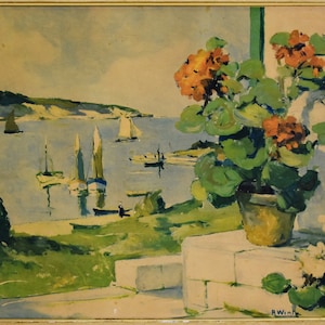 Vintage Framed R. Wintz the Geranium Gouttelette - Etsy