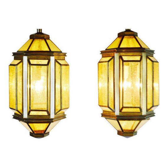 Pair of MCM Mid Century Modern Ceiling Light Fixtures | Etsy