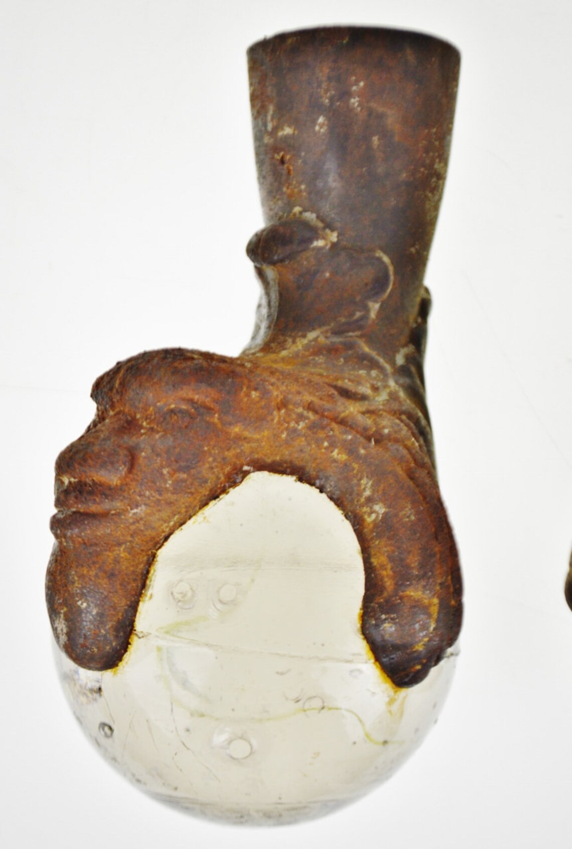 Antique Large Cast Iron Glass Ball and Claw Feet A Pair - Etsy