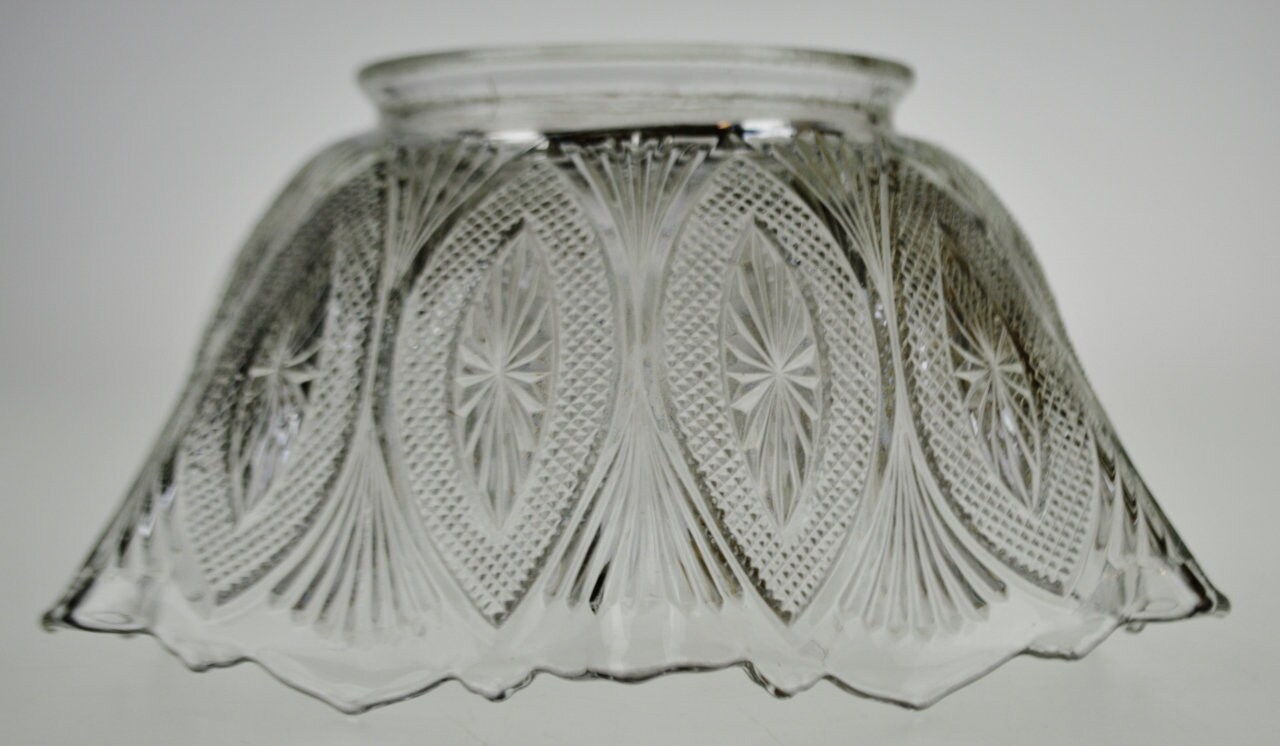 Victorian Style Pressed Glass Gas Light Shade - Etsy