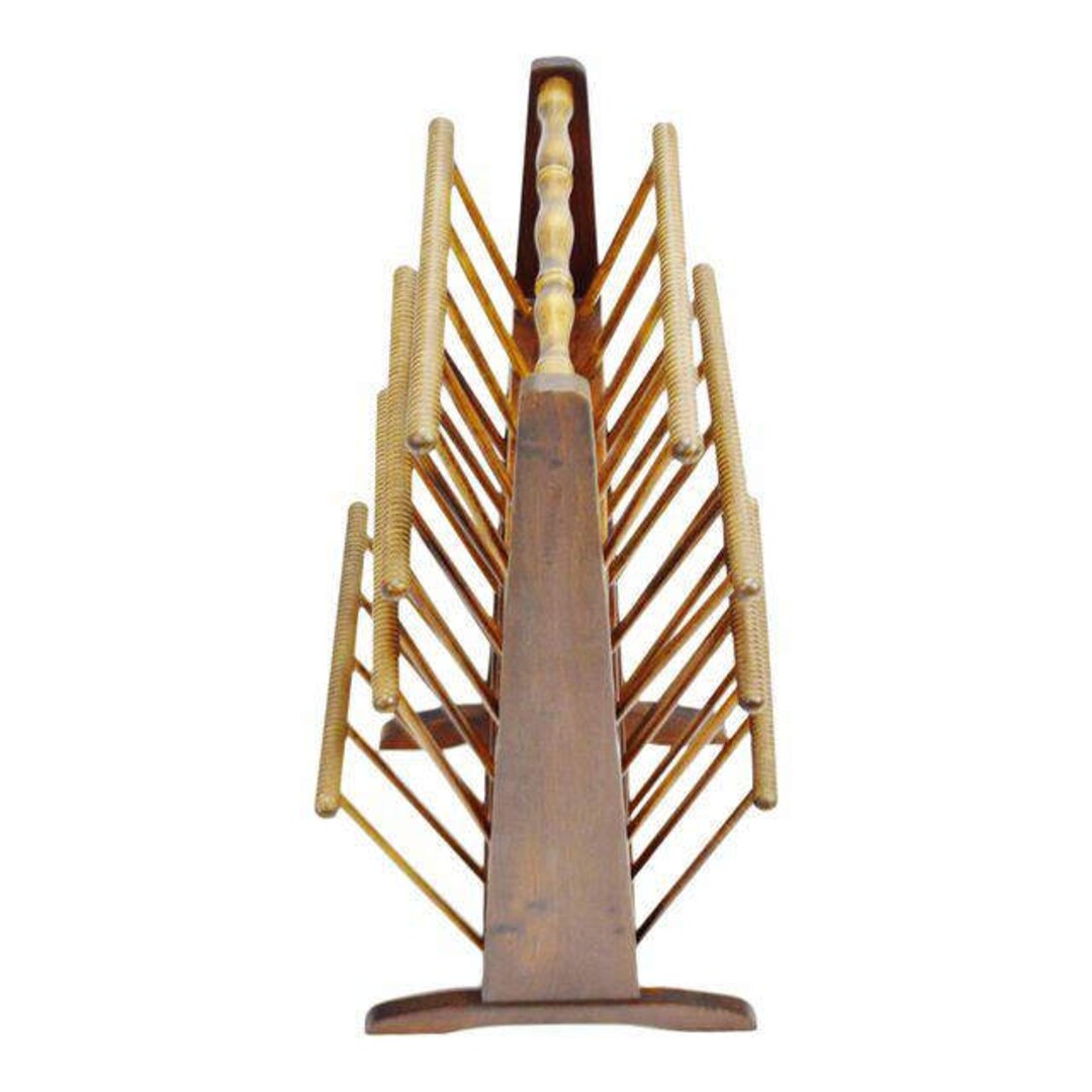 Early Multi-tier Turned Wood Spindle Magazine Rack MAKE FAIR - Etsy