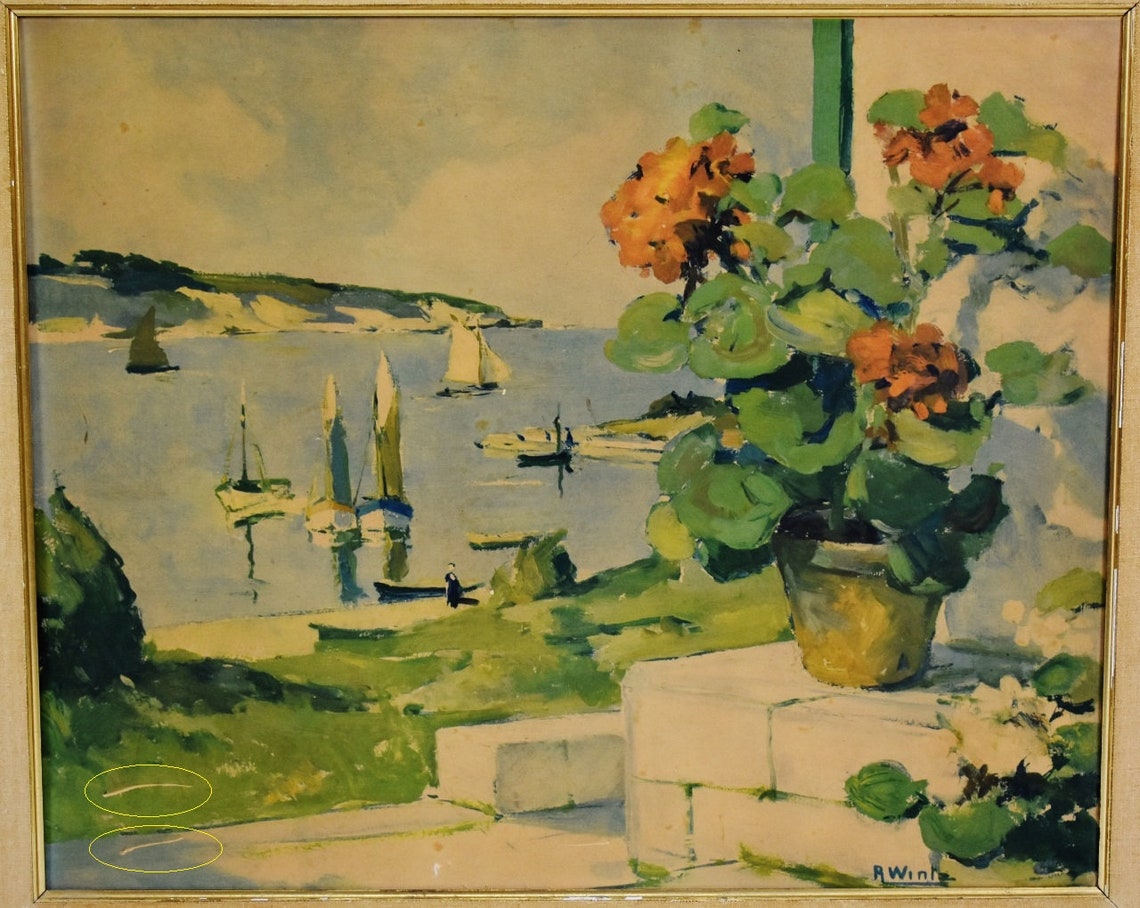 Vintage Framed R. Wintz the Geranium Gouttelette - Etsy