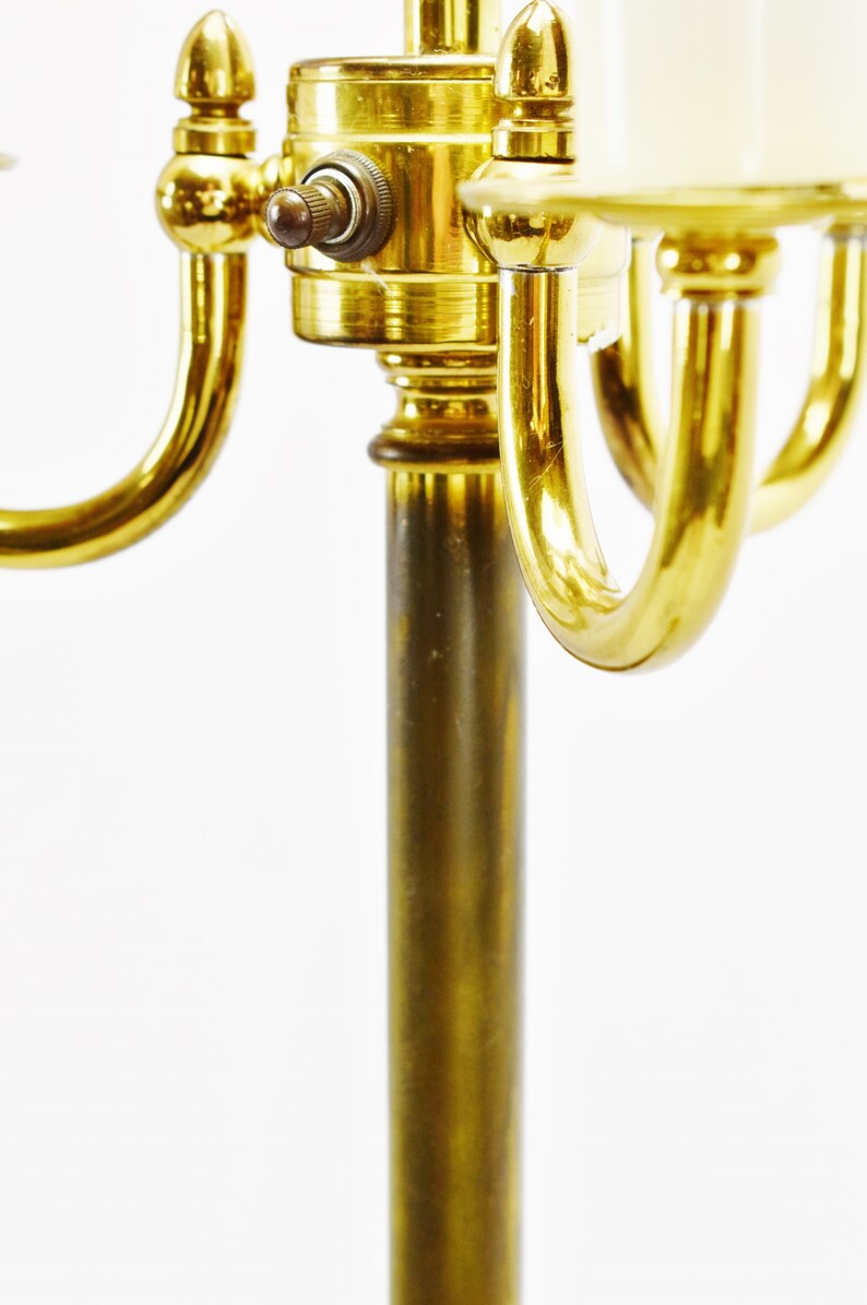 Vintage Brass 3 Arm Candelabra Floor Lamp - Etsy Vintage Brass 3 Arm Candelabra Floor Lamp - Etsy
