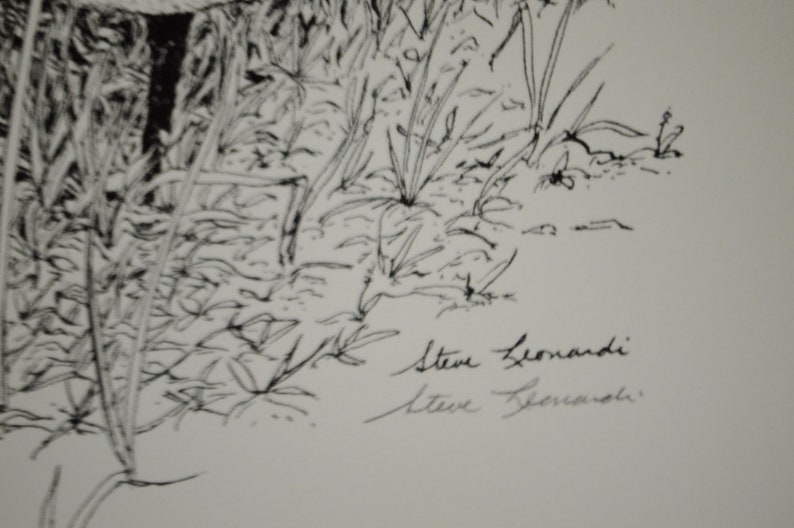 Vintage Framed Steve Leonardi Signed Lithograph Canada Geese - Etsy