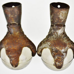 Antique Large Cast Iron Glass Ball and Claw Feet A Pair - Etsy