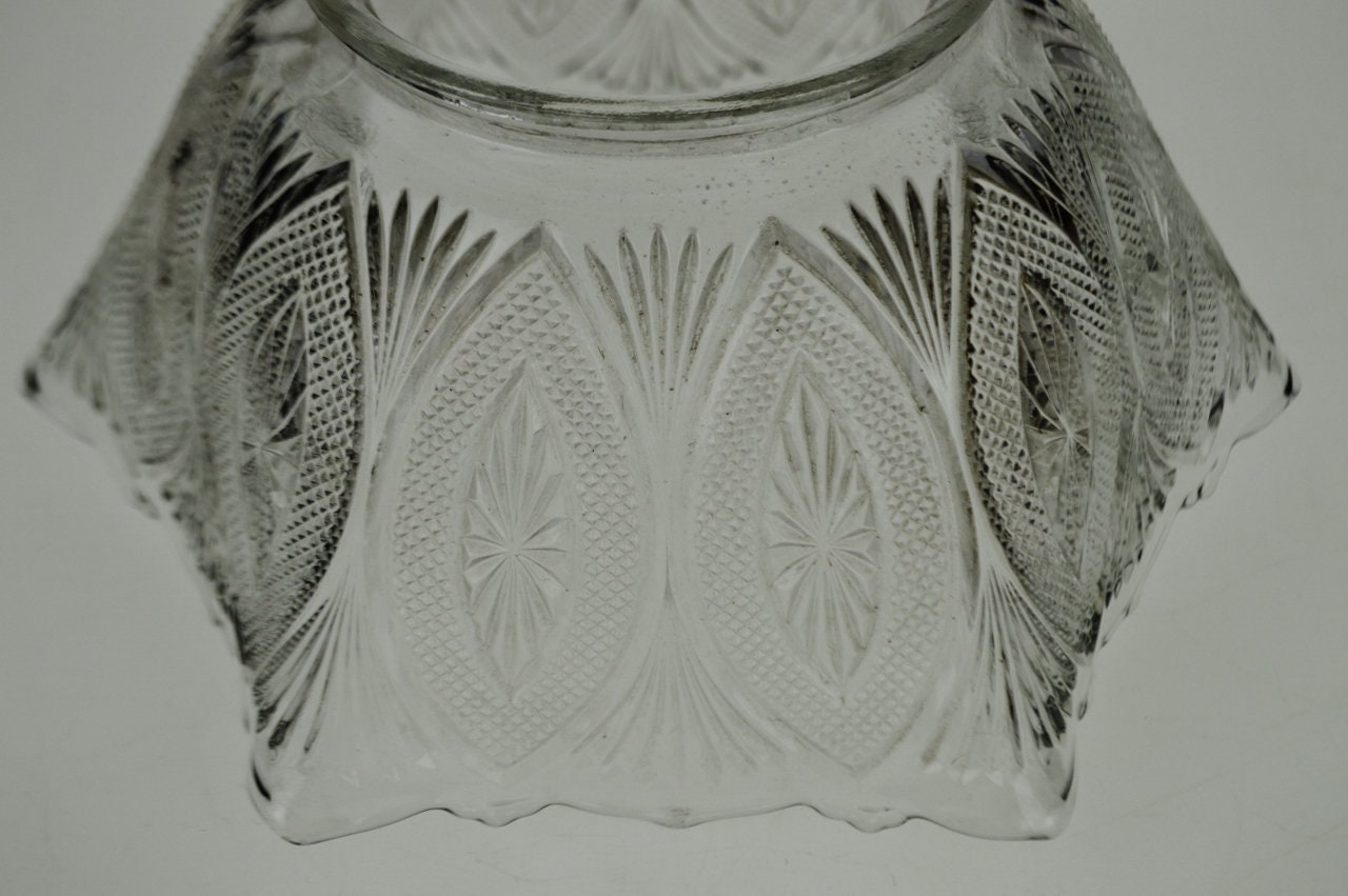 Victorian Style Pressed Glass Gas Light Shade - Etsy