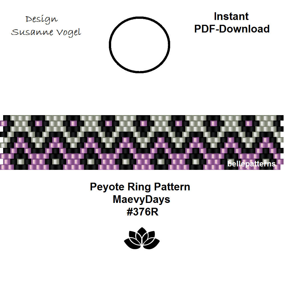 Peyote patternpeyote ring patternpdf-downloadDIYinstant | Etsy