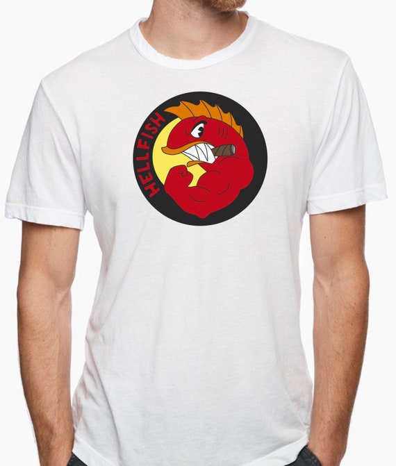 Flying Hellfish Logo T-shirtfunny Simpsons Cartoon Tee Cool | Etsy
