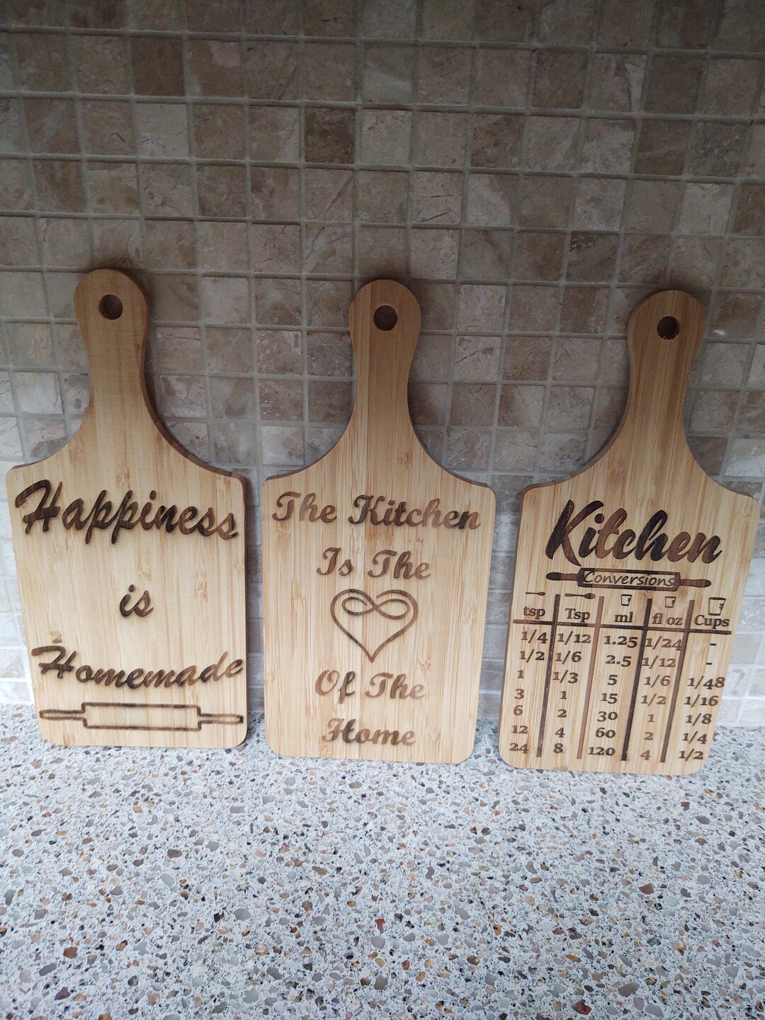 Small Bamboo Cutting Boards. Kitchen Themed. - Etsy