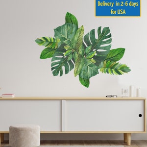 Jungle Theme Decor, Jungle Leaves Decals, Jungle Nursery Decor, Jungle ...