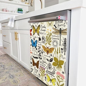 Fridge Wrap. Removable Fridge Cover. Fridge Vinyl Decal. Kitchen ...