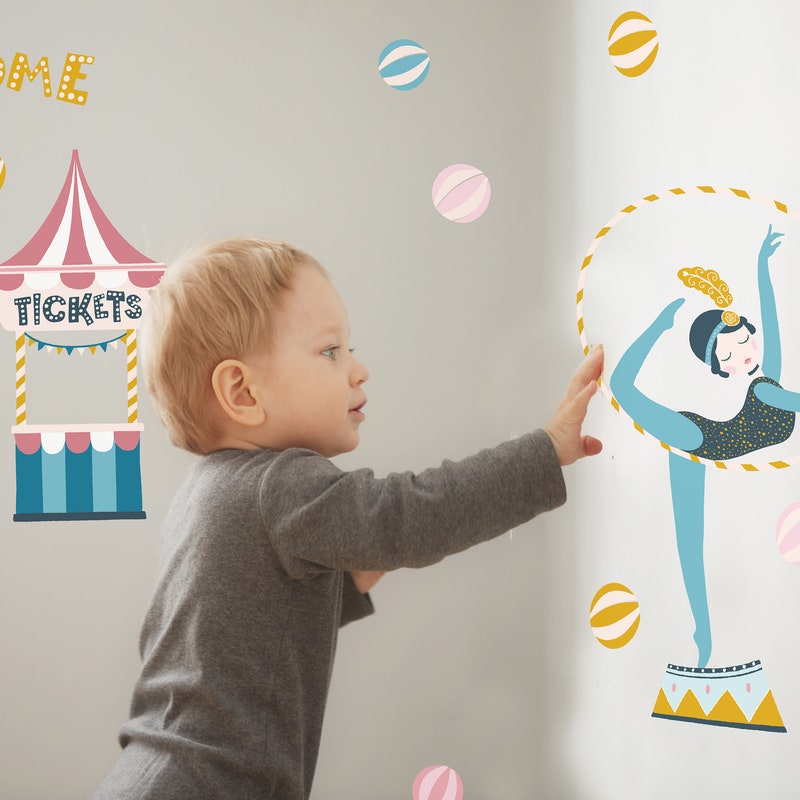 Circus Wall Mural - Etsy