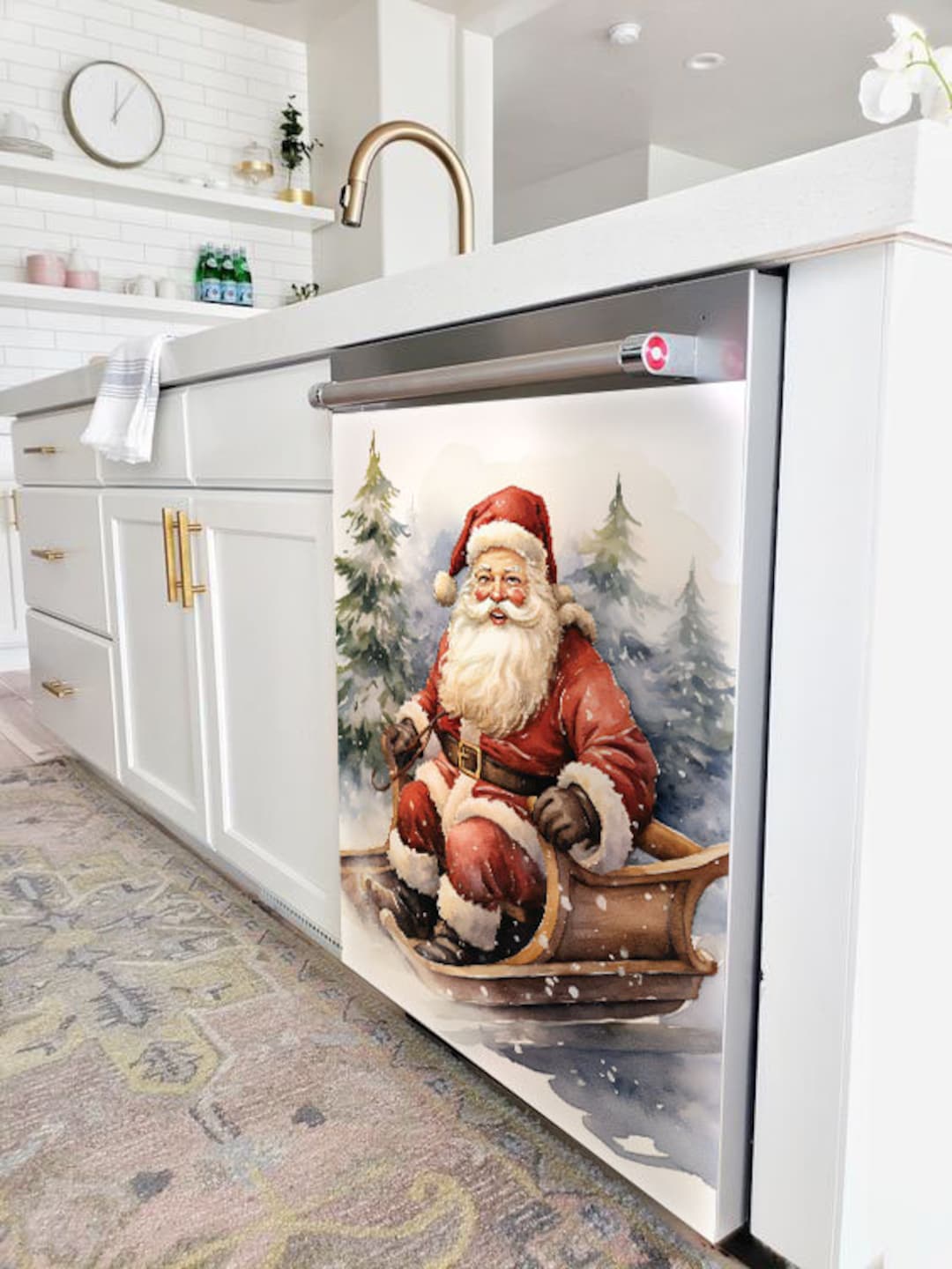 Dishwasher Magnet Christmas. Custom Sizes. Dishwasher Decorative Magnet ...