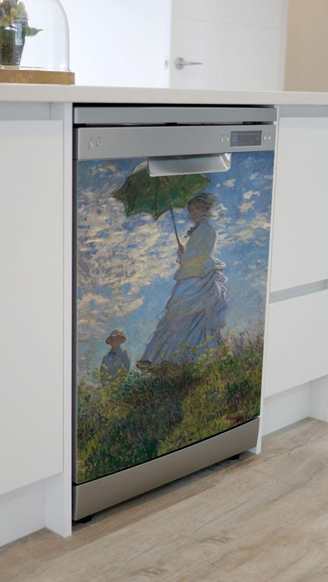 Monet Dishwasher Cover - Women With Parasol, Kitchen Decor Magnet or ...