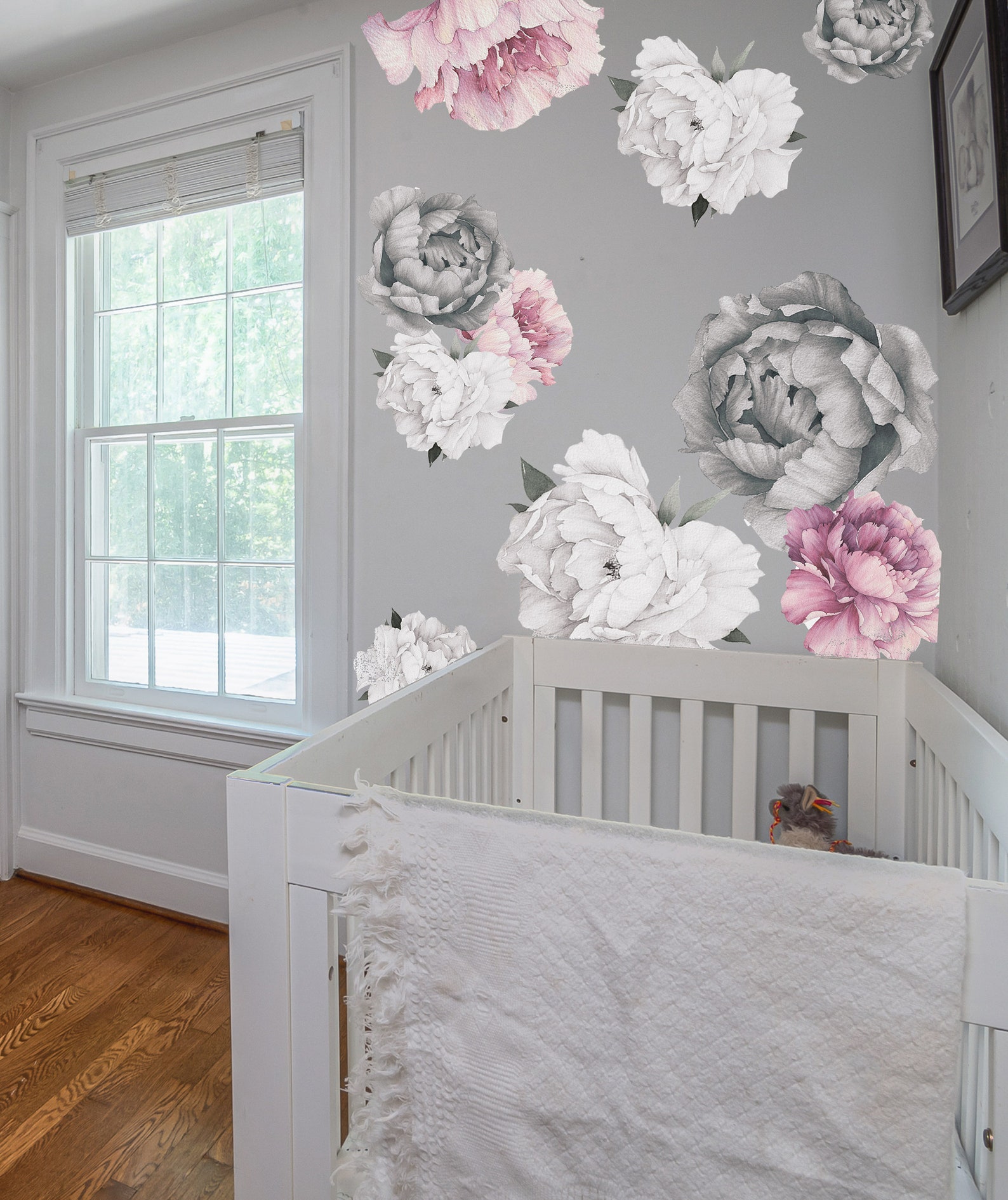 16 Large Peonies Wall Decals Mix Flower Wall Decals Peony - Etsy