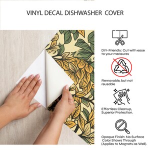 Dishwasher Wrap -easily Revamp Kitchen! Vinyl Decal or Magnetic Cover ...