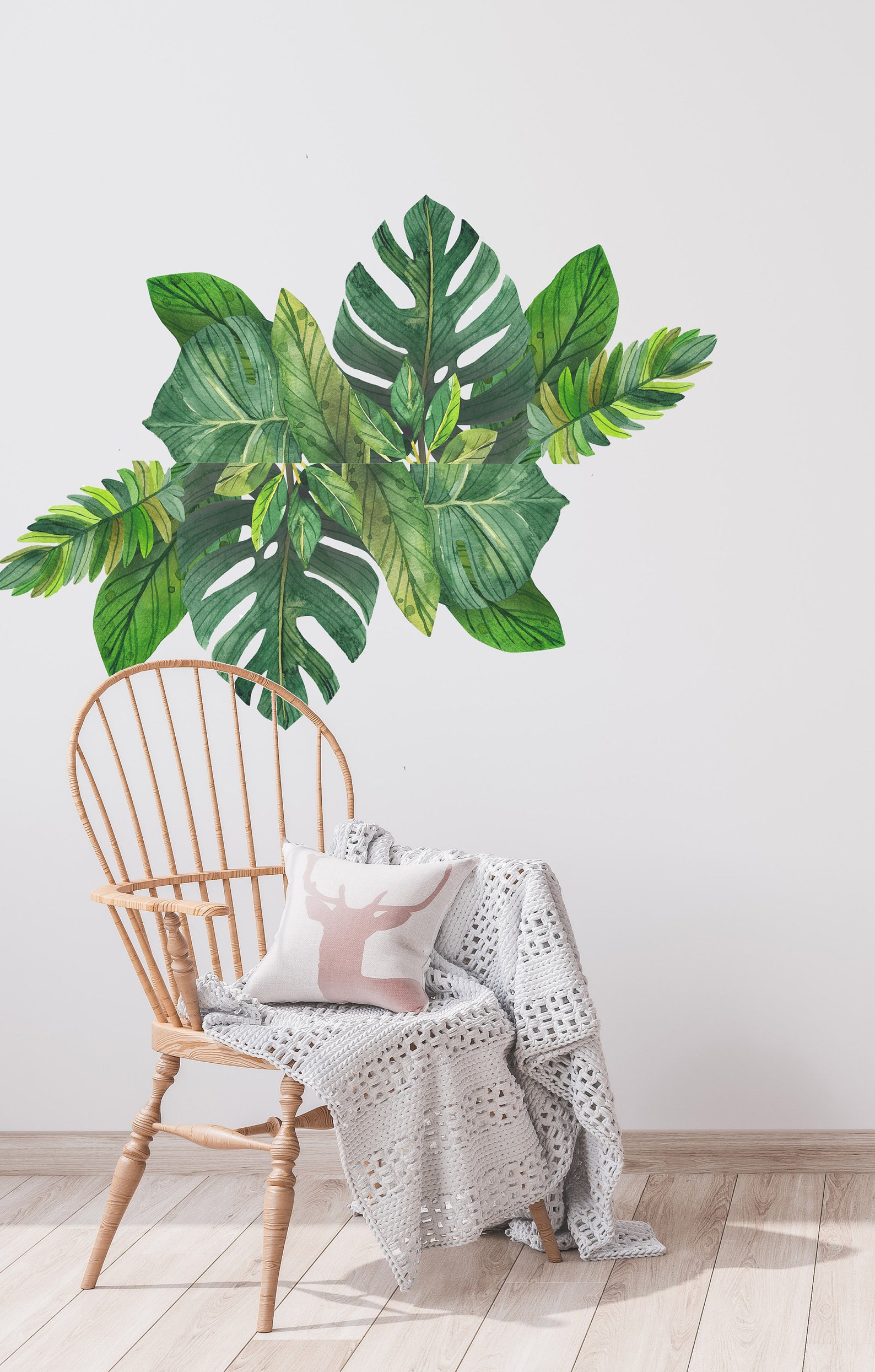 Jungle Theme Decor Jungle Leaves Decals Jungle Nursery | Etsy