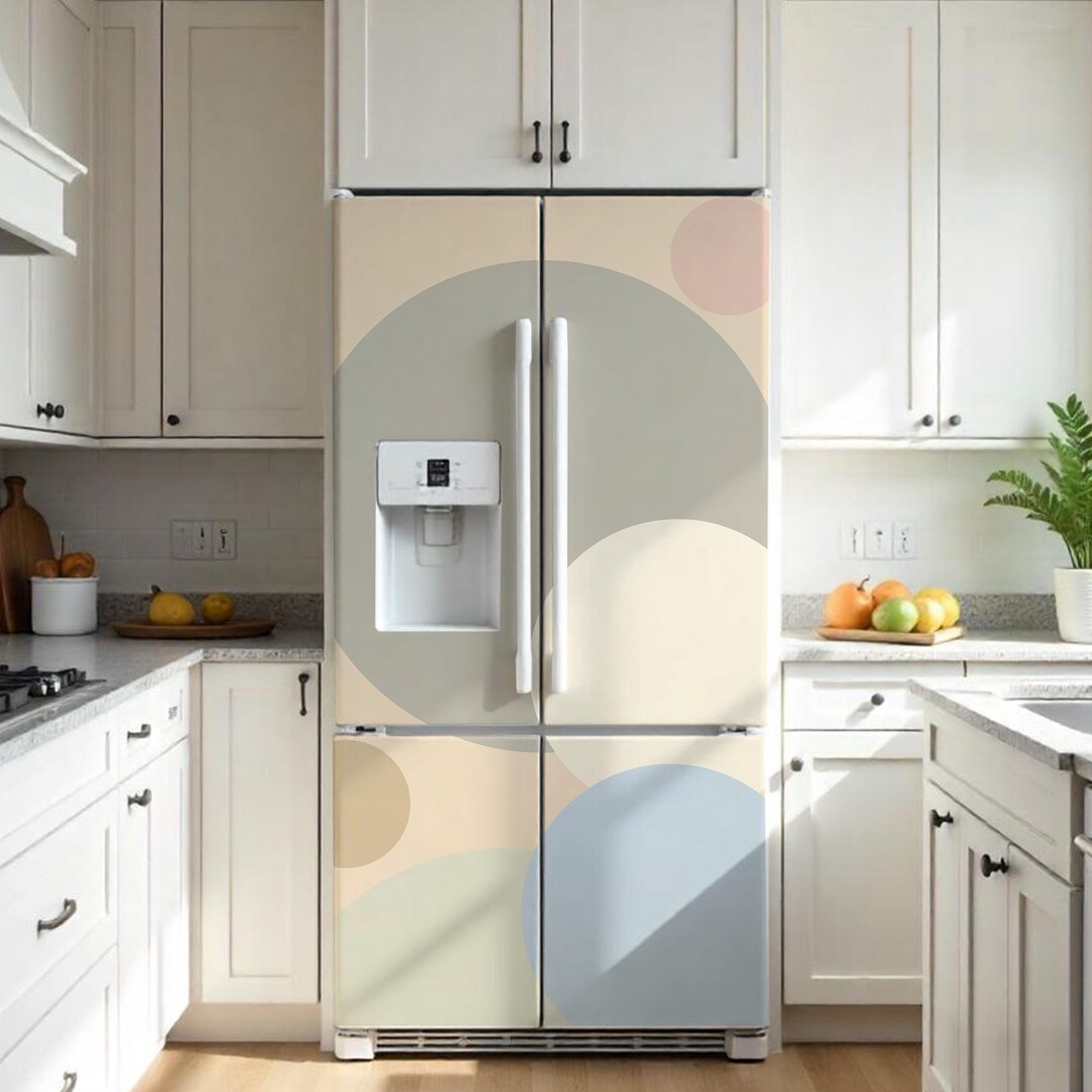 Fridge Skin. Refrigerator Decal. Custom Sizes. Removable Fridge Wrap ...