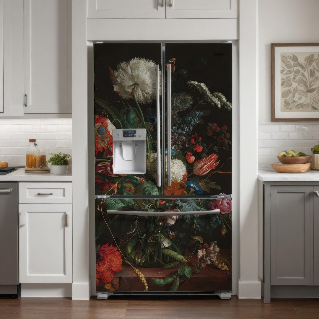 Fridge Wrap. Fridge Vinyl Decal. Fridge Door Wallpaper. Custom Size ...