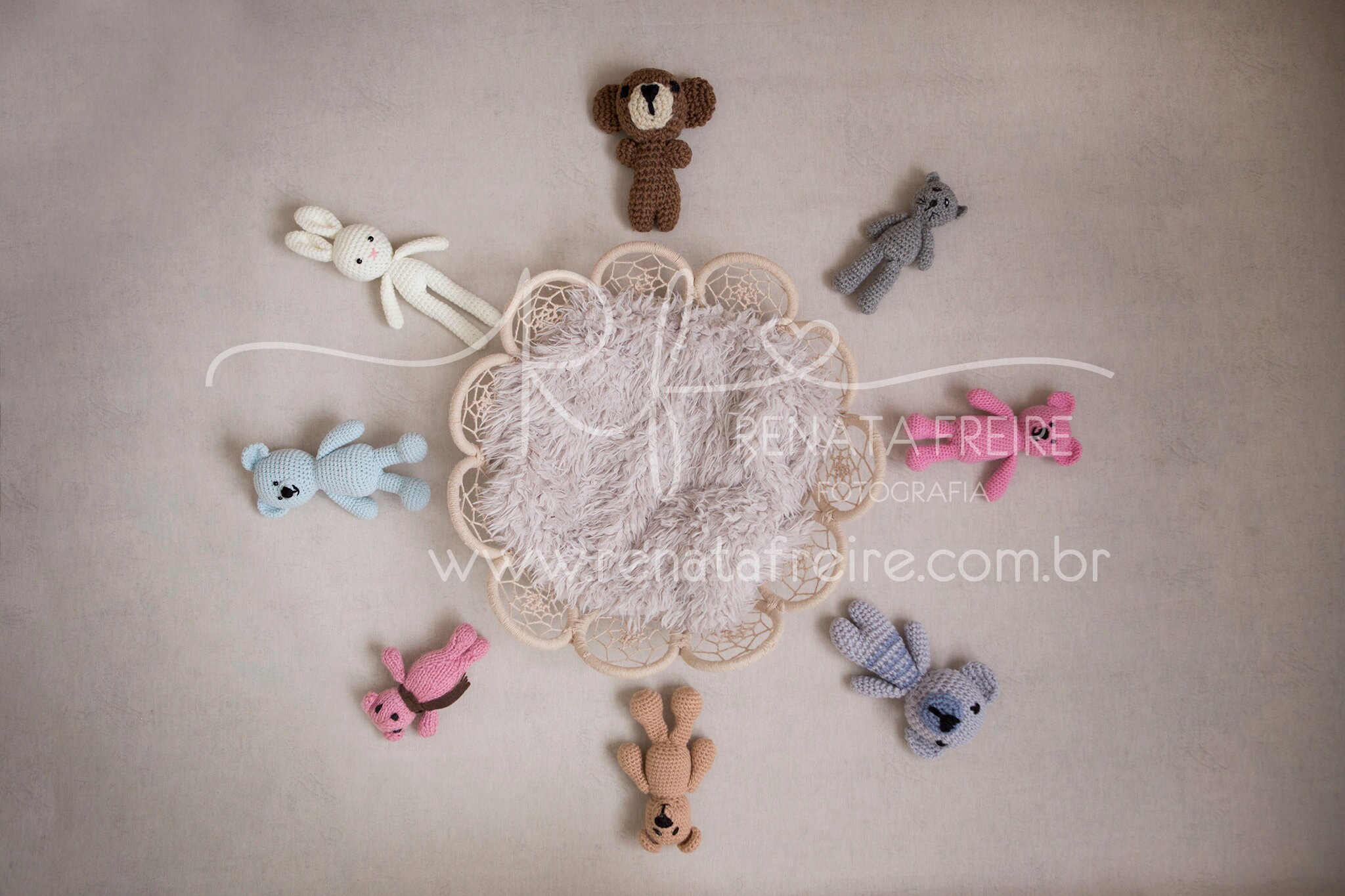 Cute Animals Digital Newborn Backdrop Background Prop - Etsy