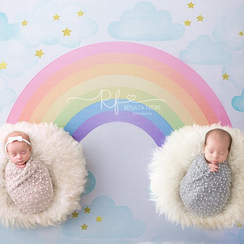 Newborn Digital Backdrop Newborn Digital Background Rainbow - Etsy