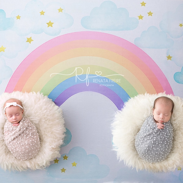 Rainbow Twins - Etsy