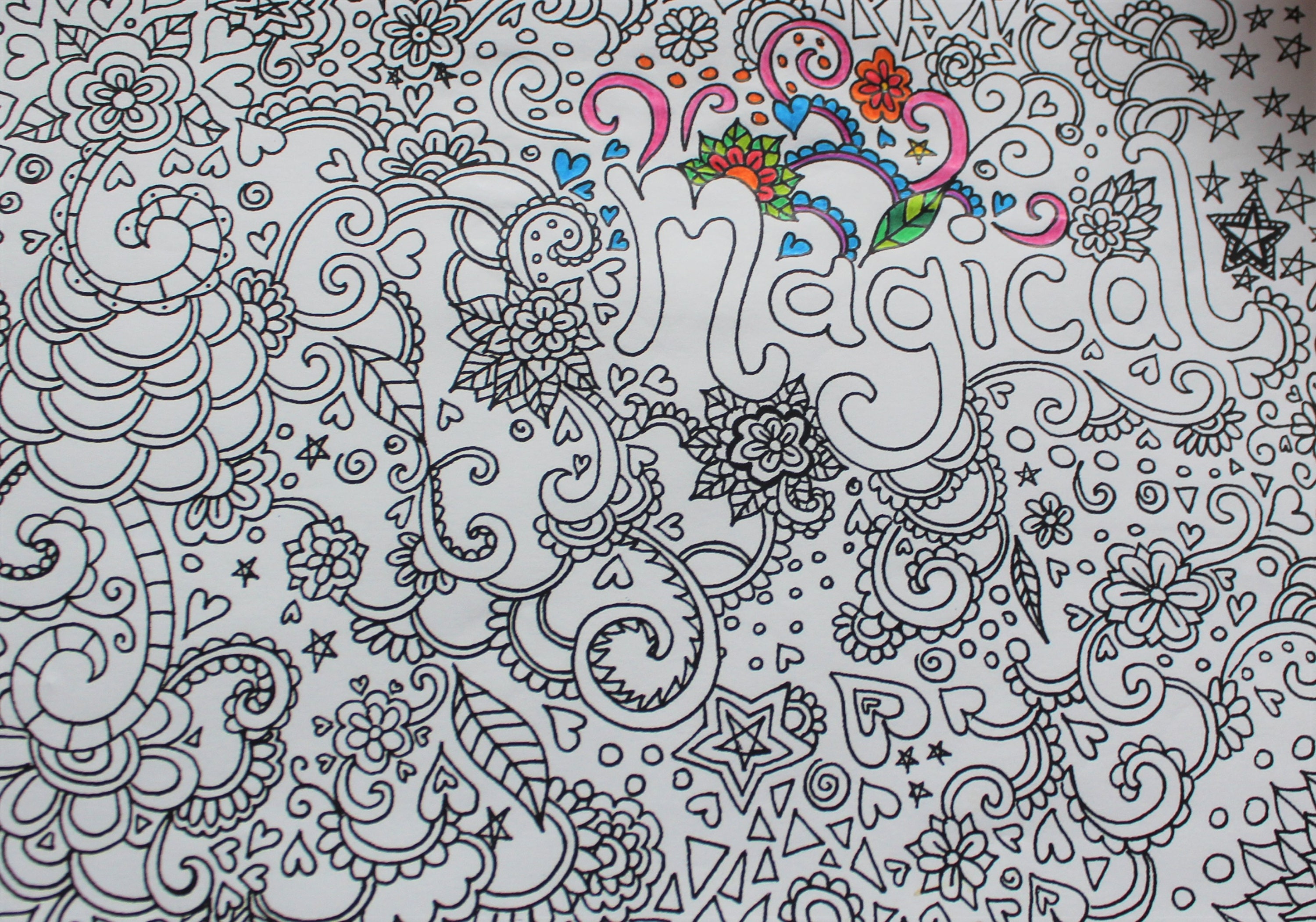 Magical Mindfulness Colouring Sheet Art Activity Girly Colouring - Etsy