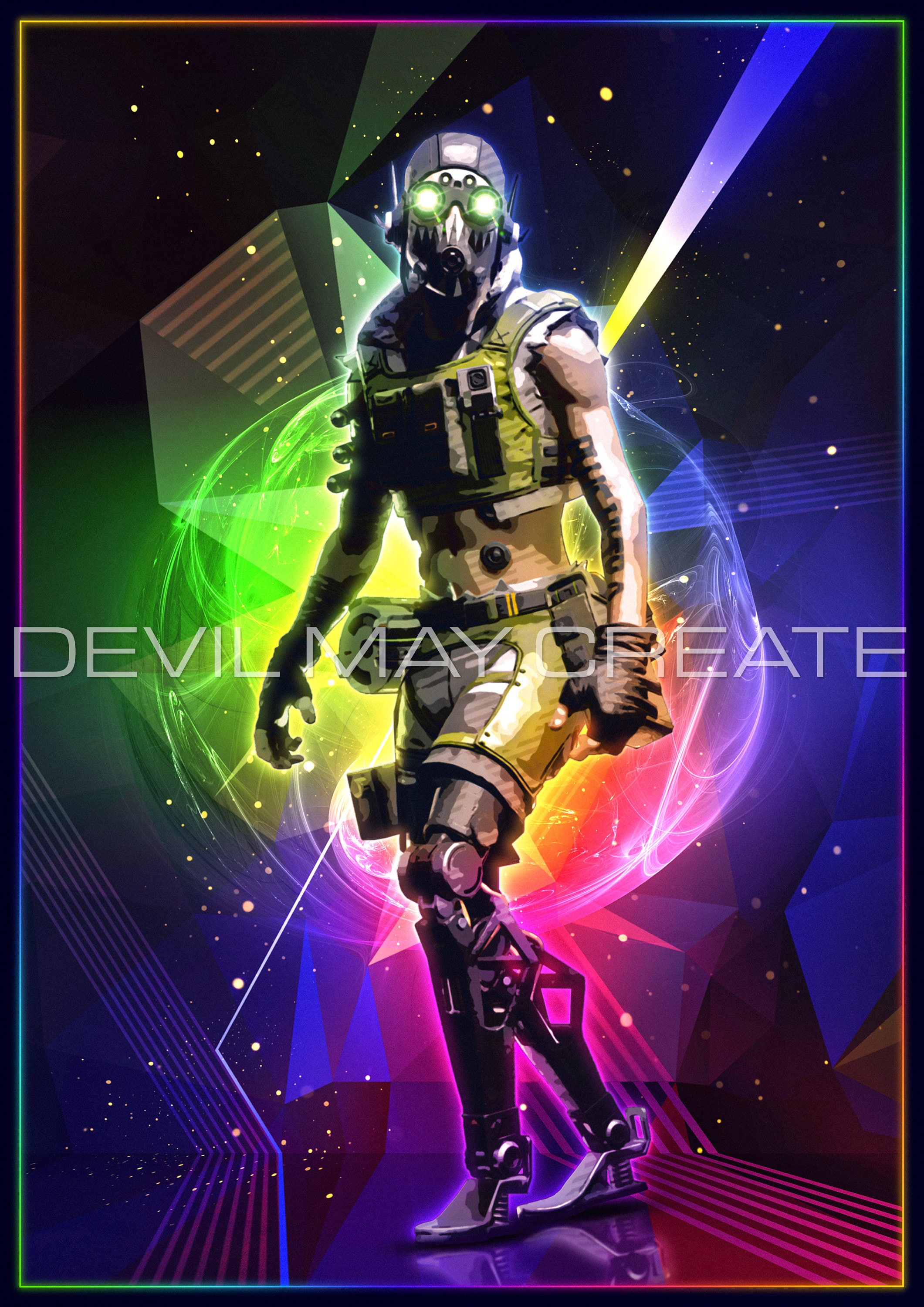 Apex Legends Octane Minimalist Print Video Game Art Gaming | Etsy