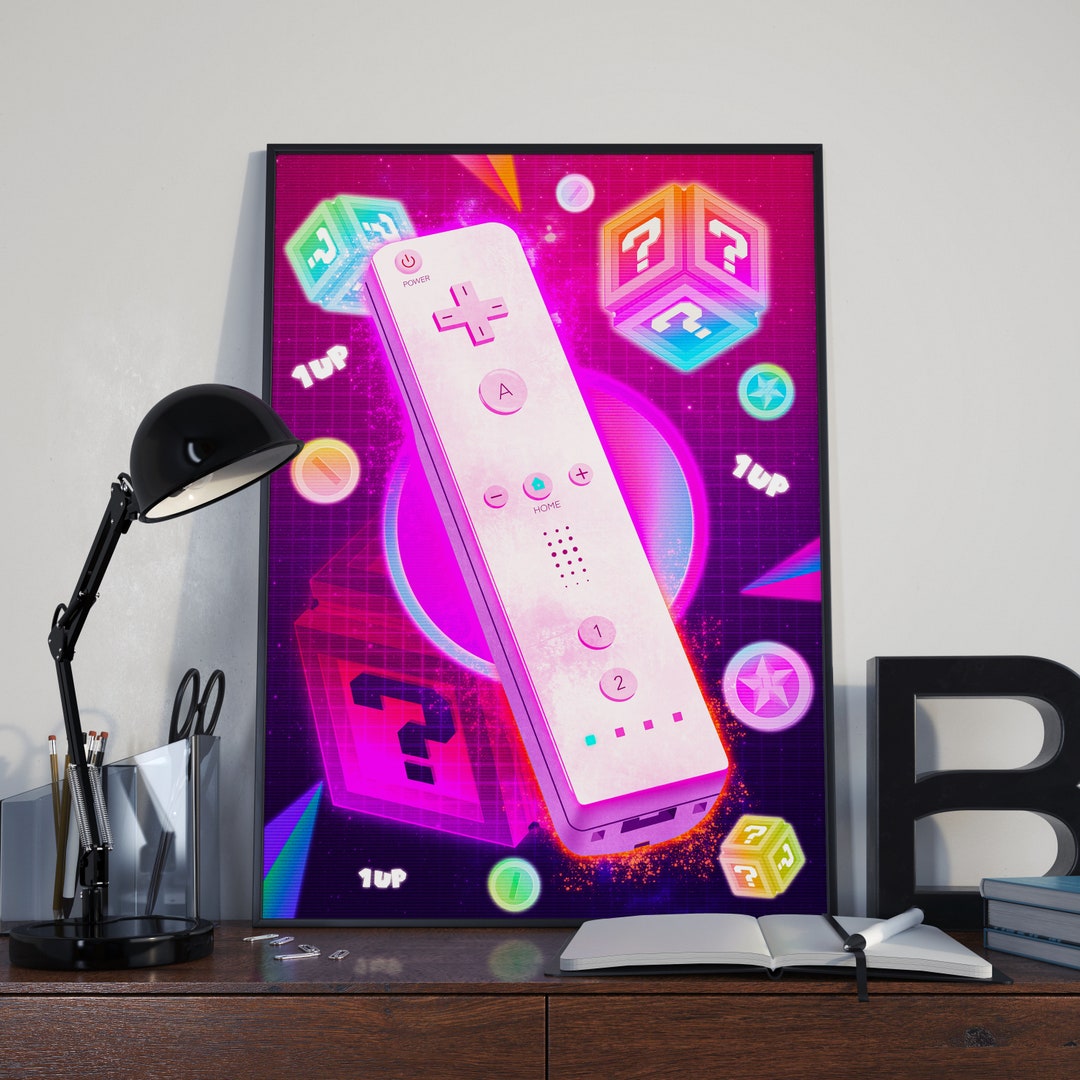 Nintendo Wii, Video Game Decor, Gaming Poster, Video Game Decor ...