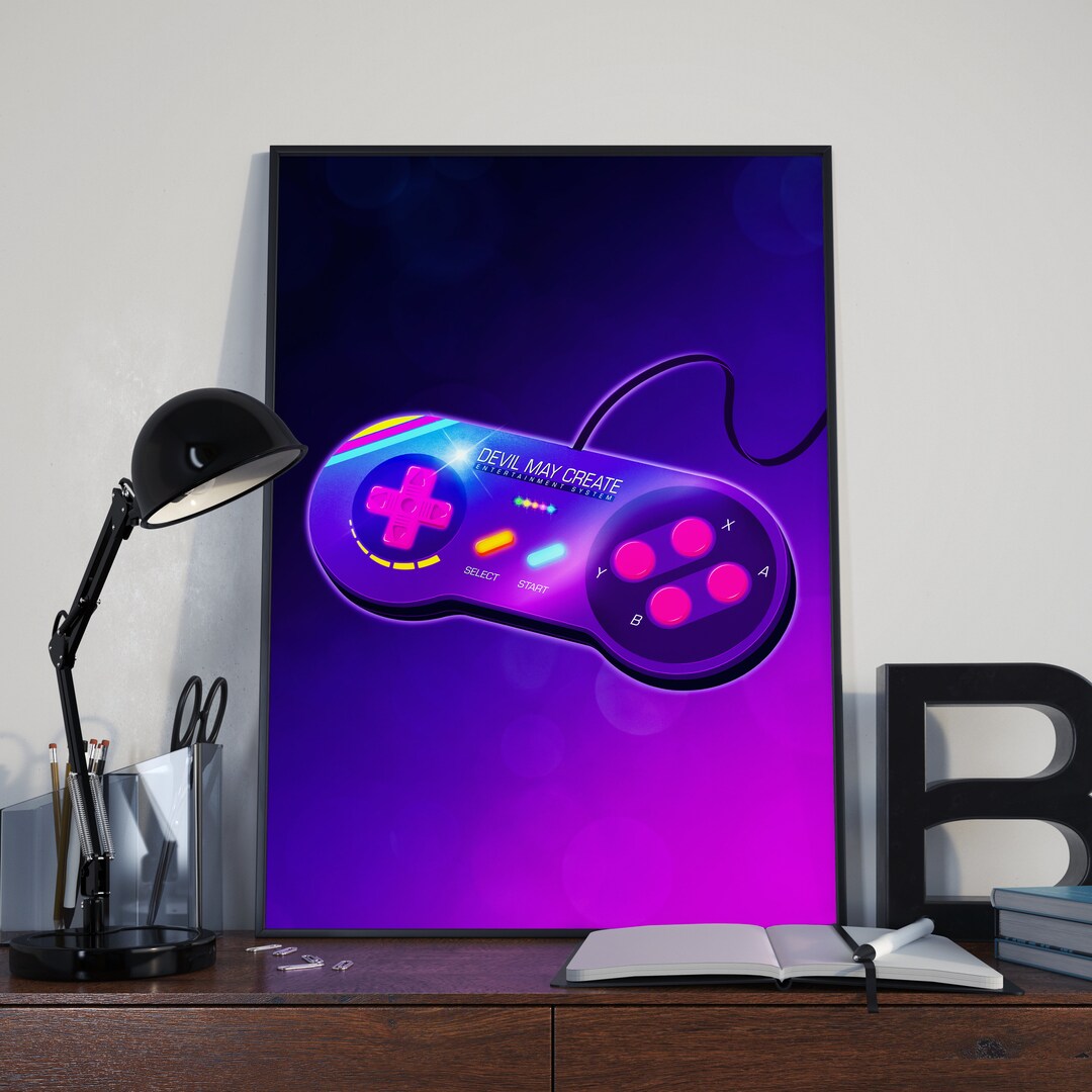Nintendo, SNES, Video Game Decor, Gaming Poster, Video Game Decor ...