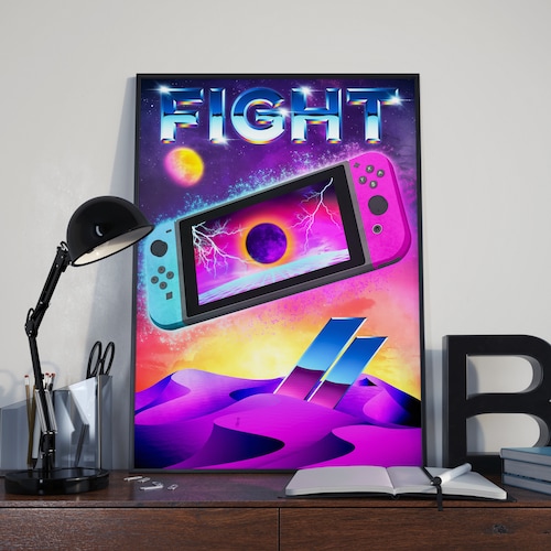 Video Game Decor Gaming Poster Game Room Wall Art Man Cave | Etsy