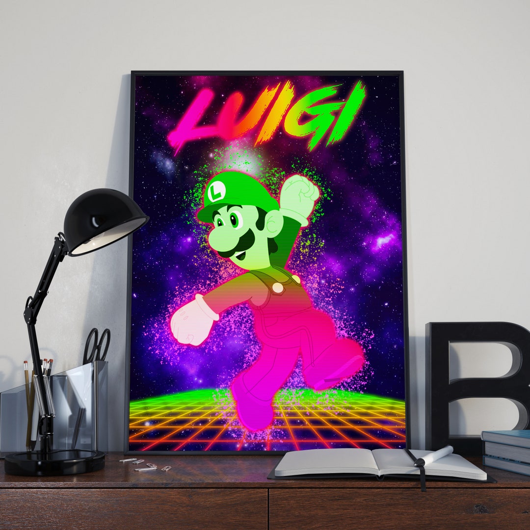 Nintendo, Video Game Decor, Gaming Poster, Video Game Decor, Synthwave ...