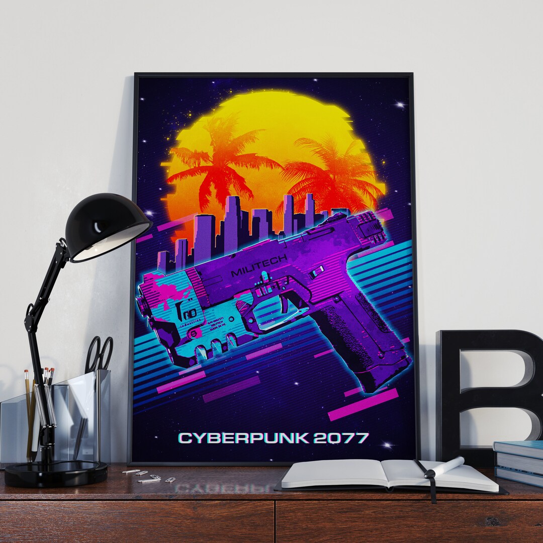 Cyberpunk 2077, Militech, Minimalist Poster, Video Game Decor, Gaming ...