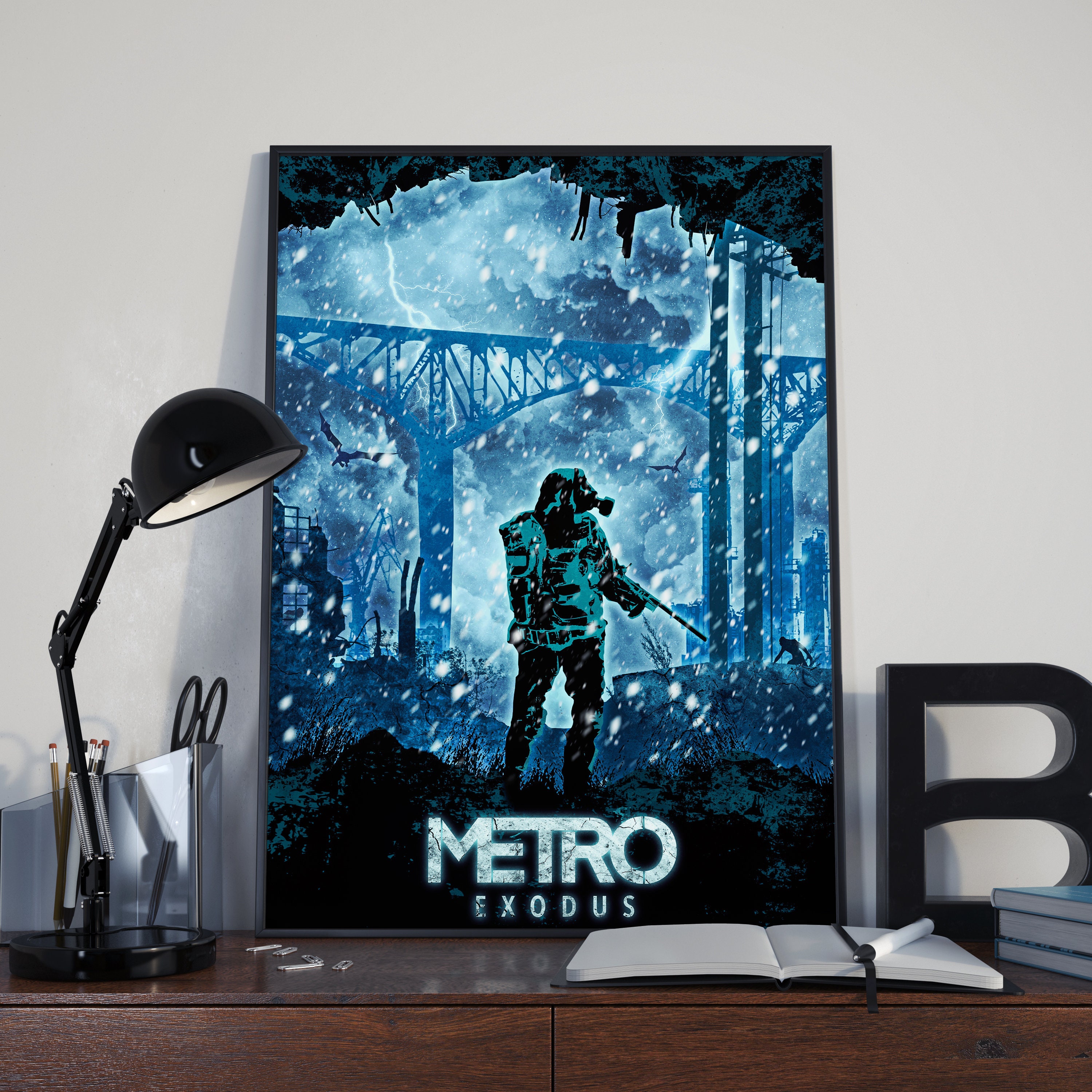 Metro Metro Exodus Minimalist Poster Video Game Art Gaming | Etsy