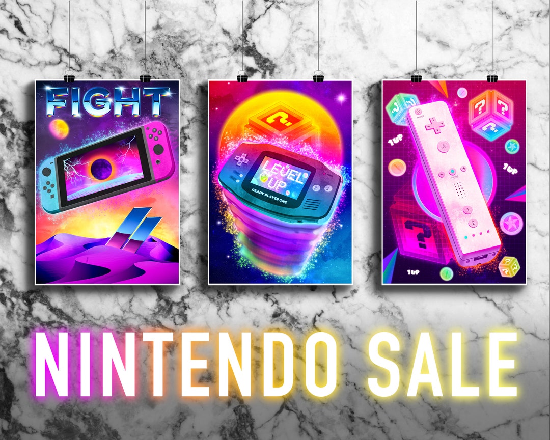 Gallery Wall Set, Nintendo, Video Game Decor, Gaming Poster, Video Game ...