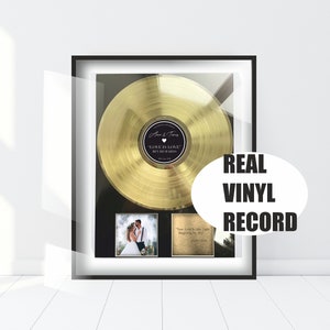 Platinum Vinyl Record Custom Music Plaque Engraved Wedding Song Gift ...