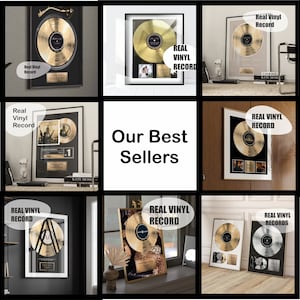 Custom Vinyl Record Framed for Couple - Vinyl Record Frame Display ...